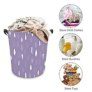 Clothes Hamper Laundry Basket Texture Pattern Collapsible Laundry Hamper with Extended Handles Easy Carry Washing Bin for Bedroom Dormitory Hotel Home Storage Basket for Clothes Toys Towels