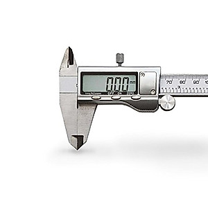 Bit Digital Calipers | Exclusive Electronic Calipers Stainless Steel with Extreme Degree Accuracy | 4 Measurements Big LCD with SAE or Metric System and Tri-Mode Function | Case Box Present Included