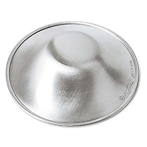 SILVERETTE The Original Silver Nursing Cups, Silverettes Metal Nipple Covers for Breastfeeding, Nursing Shield, 925 Silver Nipple Cover Guards, Soothe and Protect Sore Nipples -Made in Italy