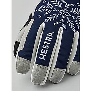 Hestra Women´s XC Primaloft 5-finger Glove - Dark Navy Print - 5