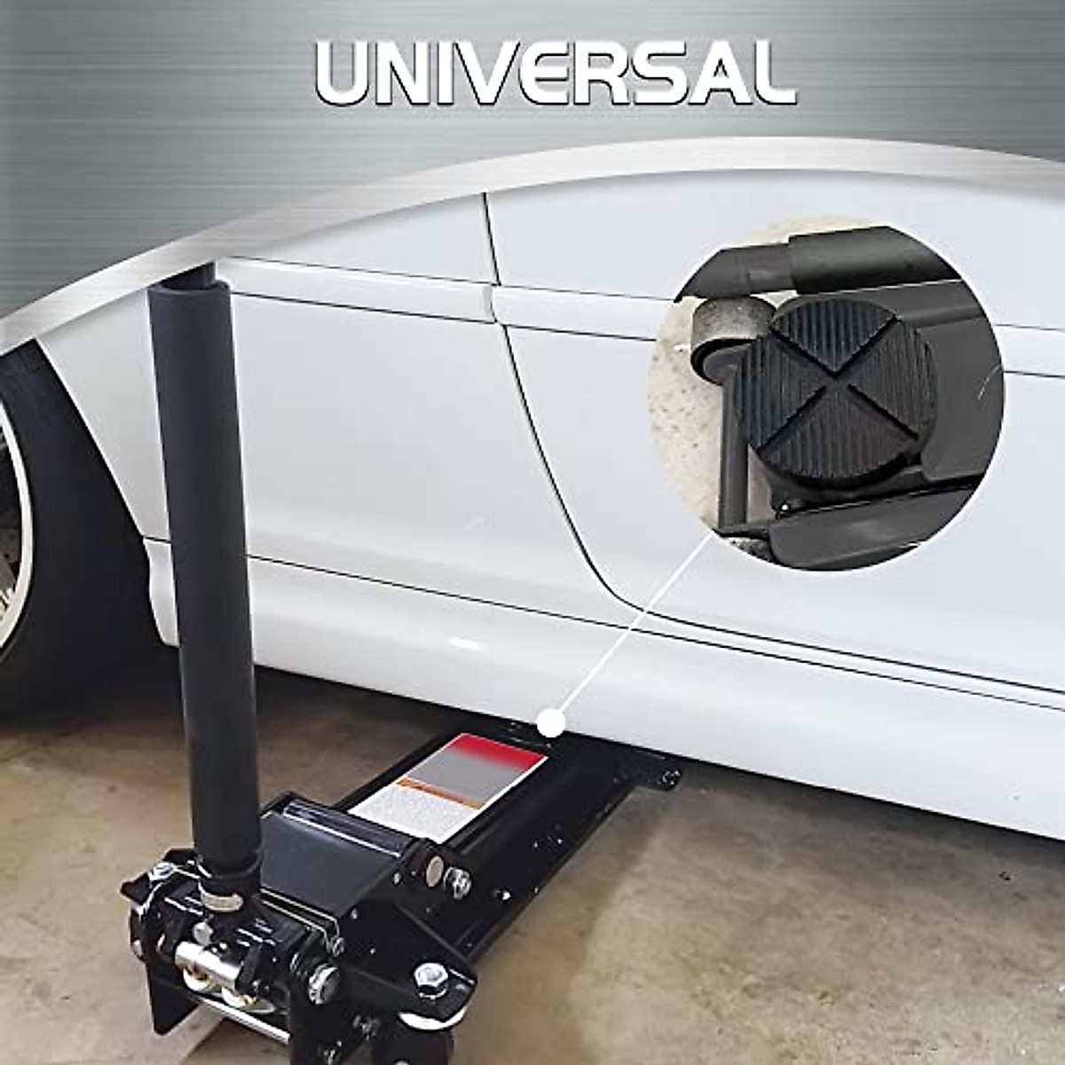 TONDA Floor Jack Rubber Pad, Universal Jack Pad Adapter, Pinch Weld Side Frame Rail Protector, 2 Packs