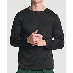 3 Pack Mens Fishing Sun Long Sleeve T-Shirt Mesh Workout Dry Fit Gym Tee Casual Athletic Active Casual Wicking Exercise Running Sport Hiking Training Top UPF