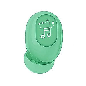 Mini Wireless Bluetooth5.0 Earbud,F911 Barrier-Free Deep Bass Earpiece Ergonomic Headphone Mini Invisible True Stereo IPX4 Waterproof Headset for Driving Green One Size