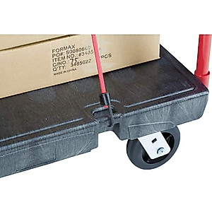 Rubbermaid Commercial Products Heavy Duty Platform Truck, 6" TPR Casters, 1000 lb. Capacity, Black, for Warehouse/Garage/Cleaning/Manufacturing