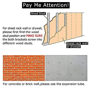 Need Wall Mounted Desk - Heavy Duty Folding Work Table Length 36" Width 20"/Small Space Hanging Desk Perfect Addition to Home/Office/Kitchen & Dining Room AC15CB(9050)