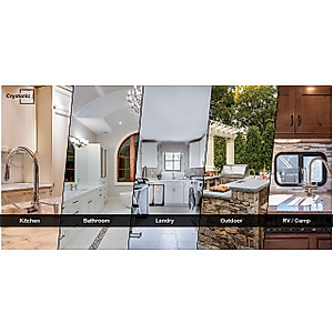 Crystonic Faucet Sink Splash Guard Drain Mat, Dish Soap Sponge Dispenser Brush Holder, Kitchen Bathroom Gadgets & Accessories, Soft & Non-Slip Premium Silicone－Black (14.33" x 5.51")