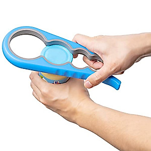 Bloss Anti-skid Jar Opener Jar Lid Remover Rubber Can Opener Kitchen Grippers To Remove Stubborn Lids, Caps and Bottles Great Kitchen Gadgets For Small Hands or Seniors,Blue