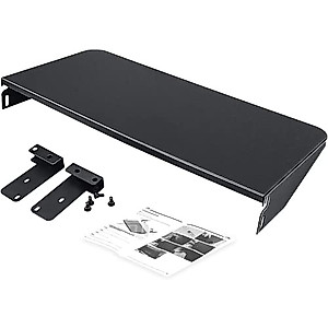 Utheer Folding Shelf for Traeger Pro 22, Pro 575 and Ironwood 650 Series Pellet Grill, Grill Accessories for Traeger Pellet Grills, BAC362 Front Folding Shelf, 25" L x 12" W, Black