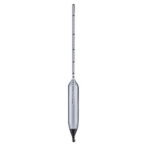 Precision Proof Hydrometer 185/206% X 0.2% IRS Series R with NIST Traceable Certificate Made in USA