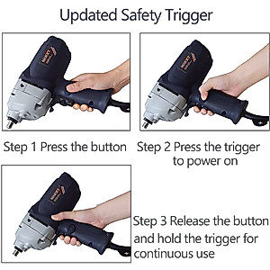 MAXXT Drill Mixer Set with Spade Handle 1/2 inch Electric Corded Mixing Drill Machine 9A Motor Concrete Mud Mixer