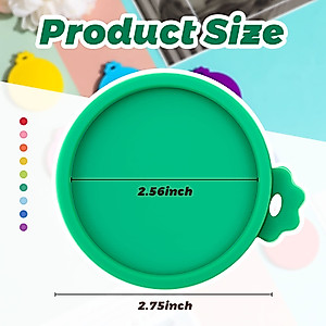 Irenare Yogurt Jar Lids Silicone Container Lids Sealed Against Leaks Reusable Replacement Jar Lids Compatible with Oui Yogurt Jar, 9 Colors (27)