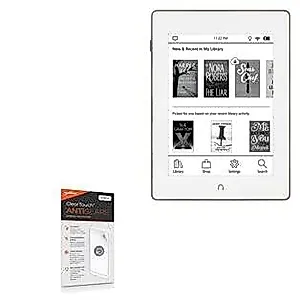 BoxWave Screen Protector Compatible With Barnes & Noble Nook GlowLight Plus (2015 Edition 6 in) - ClearTouch Anti-Glare (2-Pack), Anti-Fingerprint Matte Film Skin