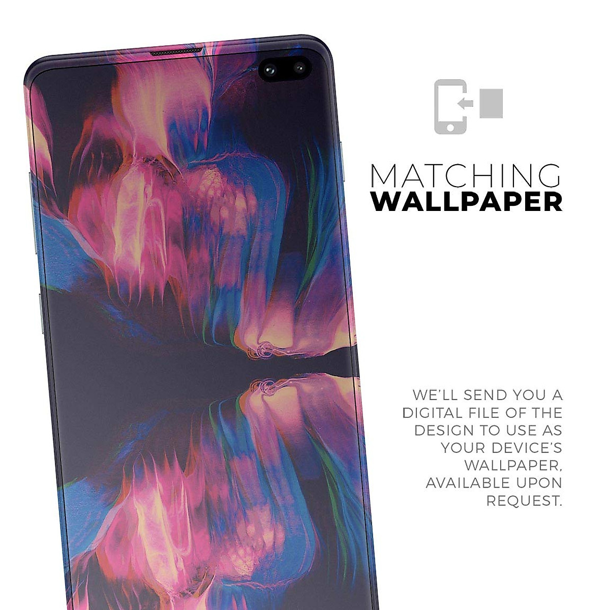 DesignSkinz Liquid Abstract Paint Remix V79 Protective Vinyl Decal Wrap Skin Cover Compatible with The Samsung Galaxy S20 (Screen Trim & Back Glass Skin)