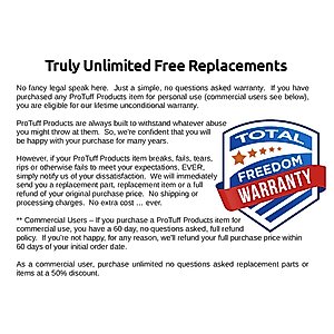 Pool Net with Brush Bundle - ProTuff 10X No Cost, No Hassle Replacements - 19.5" Deep Bag Fine Mesh Pool Net and Modular 22" Corner Cleaning Brush