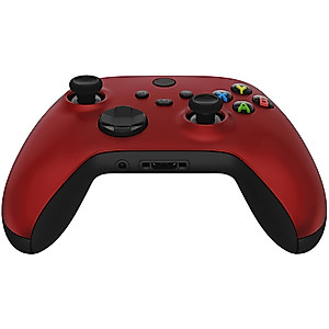 eXtremeRate Scarlet Red Replacement Shell for Xbox Series X & S Controller - Personalized Upgrade - Soft Touch Grip Custom Gaming Case Faceplate for Xbox Core Controller [Controller NOT Included]