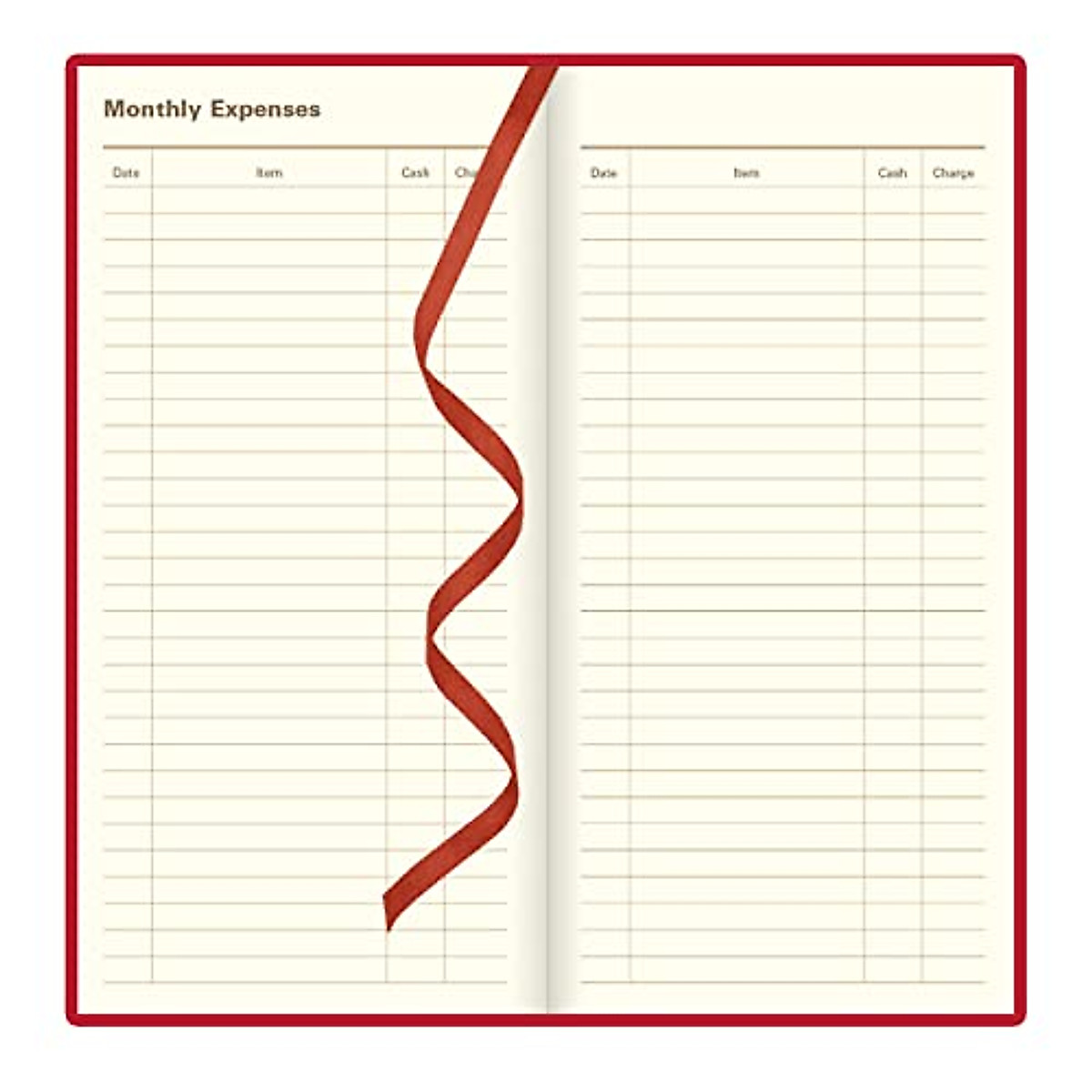 Letts of London Signature Weekly/Monthly Planner, 12 Months, January to December, 2024, Bonded Leather, Slim Size, 6.625" x 3.25", Burgundy (C38SUBY-24)