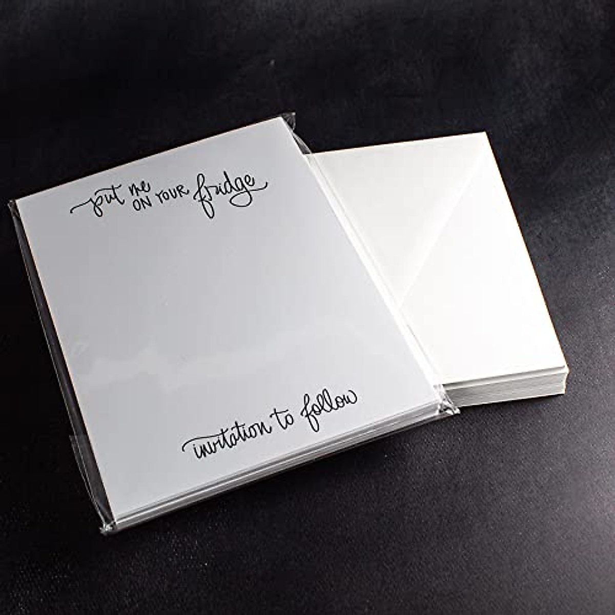 A2 Save the Date Magnet Backing Cards Put Me On Your Fridge Invitation To Follow (Cards & envelopes)