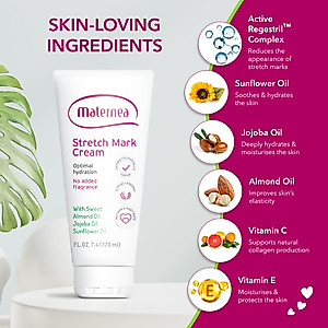 Maternea Stretch Mark Cream - Provides optimal skin hydration and improves its appearance. (150 ml)