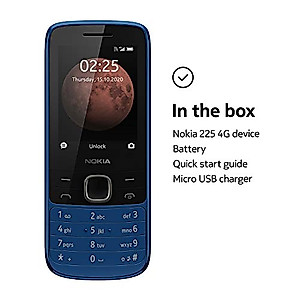 Nokia 225 | GSM Unlocked Mobile Phone | 4G | Blue