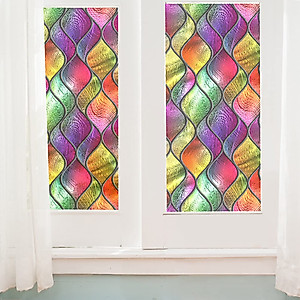 BESPORTBLE 1pc Cellophane Frosted Window Film for Glass Stained Glass Window Film Mirror Stickers 3D Privacy Window Sticker Static Window Decal Window Film Stained Glass Static Window Cling