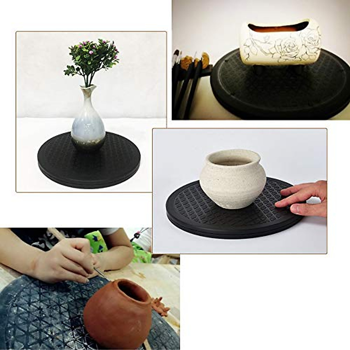 12 Inch Heavy Duty Rotating Swivel With Steel Ball Bearings Stand for Monitor/TV/Turntable/Lazy Susan