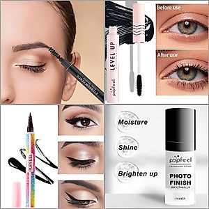 Professional Makeup Kit Set,All in One Makeup Kit with 16 Colors Eyeshadow Palette,Liquid Foundation & Smooth Primer,4 Pcs Lipstick,Eyeshadow Pencil,Mascara,Face Blush for Teens Teenager