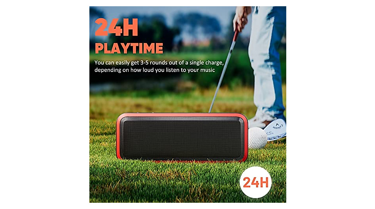 Portable Golf Speaker with Deep Bass & Waterproof Design | CHIFENCHY