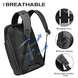 BANGE Smart Backpack,Business Laptop Backpacks for 15.6 INCH, Mens Travel Waterproof Bag Pack, Fashion Casual Daypack for Men and Women…