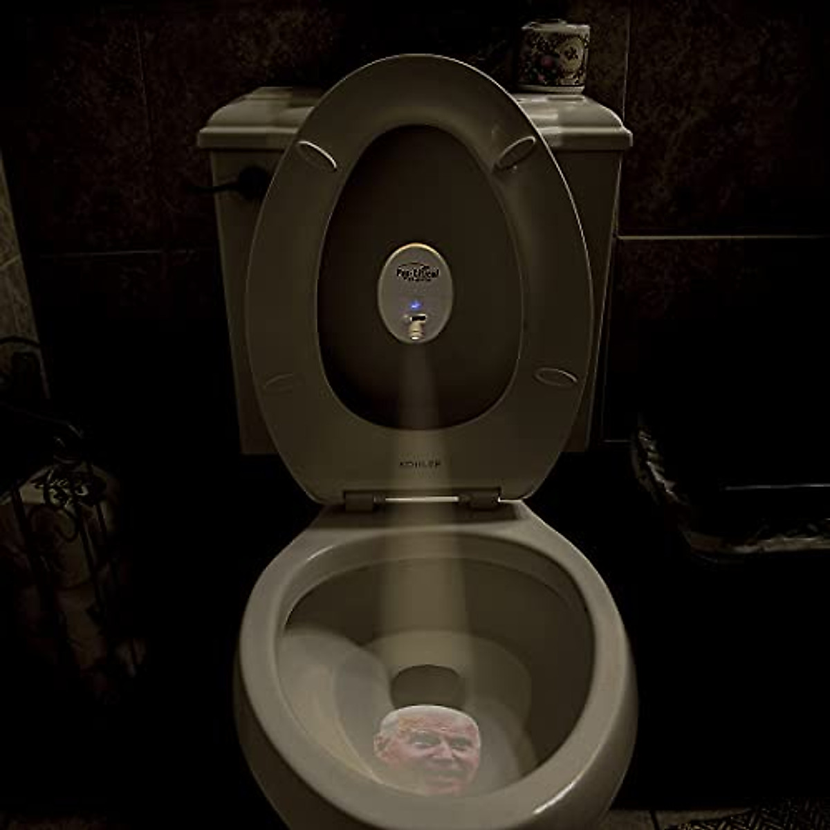 Pee-Litical Targets, Motion Activated Toilet Target Light with Images of Barack Obama | Joe Biden | Kamala Harris | Nancy Pelosi