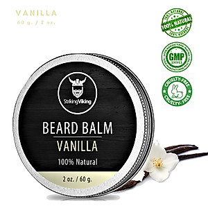 Striking Viking Beard Balm and Beard Shampoo and Conditioner Bundle with Argan and Jojoba Oils