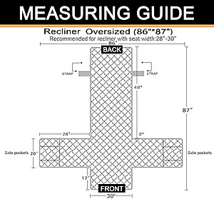 CHHKON Waterproof Nonslip Recliner Cover Stay in Place, Dog Couch Chair Cover Furniture Protector, Ideal Loveseat Slipcovers for Pets and Kids (Chocolate, 30'')