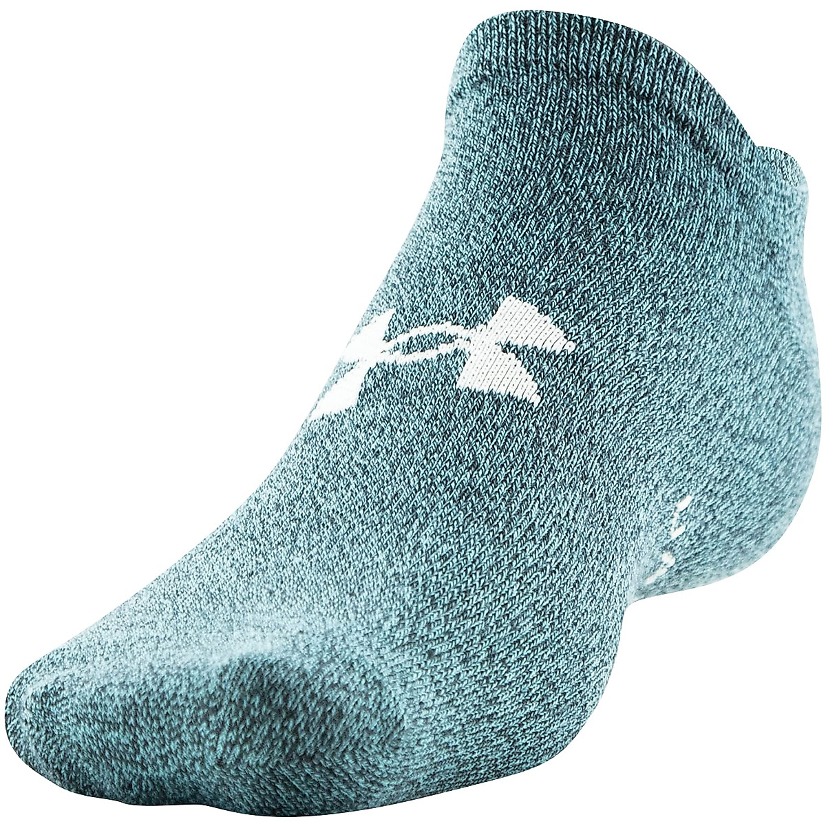 Under Armour Adult Essential Lite No Show Socks, 6-Pairs, Fresco Green Assorted, Medium