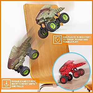CHUCHIK Dinosaur Pull Back Car Toy. New Model Dinosaurs Vehicles Toys for Kids and Toddlers. Dino Cars are for Boys and Girls 2 3 4 5 6 Year Old