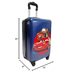 Fast Forward Kids licensed Hard-side Spinner Luggage (Pixar Cars)