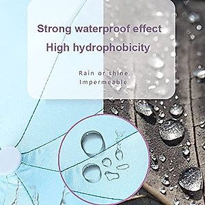 Aikelai Mini Travel Umbrella with Case , 8 Ribs Folding Small Compact Portable Umbrella for Sun and Rain, Windproof Sun Protection (rainbow)