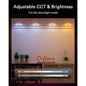 Lumary RGBAI Smart Recessed Lighting 4 Inch with Gradient Accent Light and Night Light 9W 780lm Wi-Fi Recessed Lights Ultra-Thin Can-Killer Downlight Work with Alexa/Google Assistant/Siri, 4PCS