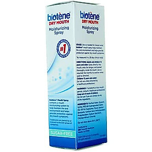 Biotene Moisturizing Mouth Spray Gentle Mint, 1.5 FL OZ ,2 Pack