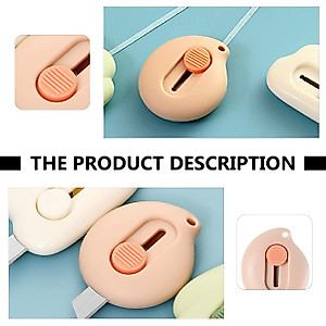 Angoily 3pcs Multi-functional Students Pocket Multi Supplies Knives Cutting for Practical Retractable Use School Cutter Class Animal Craft Cartons Diy Slides Utility Razor Crafts Cm