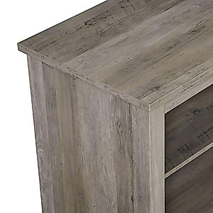 Walker Edison Wren Classic 4 Cubby TV Stand for TVs up to 65 Inches, 58 Inch, Grey Wash