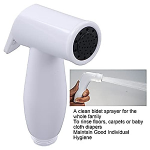 Bidet Sprayer G1/2 Thread Wall Mounted Handheld Toilet Sprayer Dog Shower Floor Carpet (B1115W three-piece set 1)