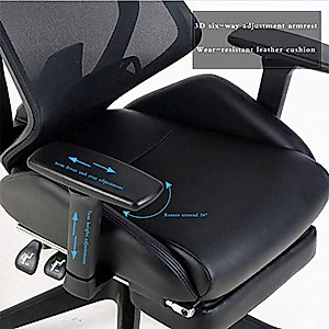 VejiA Ergonomic Chair Computer Chair Home Waist Backrest Office Comfortable Long Seat Chair Gaming Chair Study Chair Swivel Chair