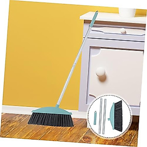 NOLITOY Long Handle Broom for Floor Cleaning Outdoor Broom with Large Angle for Efficient Sweeping Cleaning Tool for Indoor and Outdoor Use