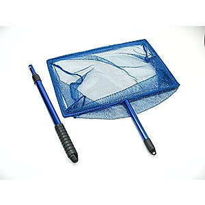 14"x 9" Koi Adjustable Fish NET Handle 30~54cm Aluminum Fishing Pond Aquarium