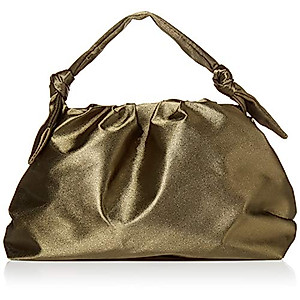 The Drop Women's @lucyswhims Satin Knotted Handle Bag, Capers, One Size