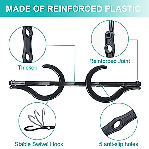 Hangers Space Saving, 20 Packs Magic Space Saving Clothes Hangers, Sturdy Plastic Clothes Hangers Organizer and Storage, Multifunctional Magic Hangers Closet Space Savers for Heavy Clothes Coats