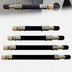 Z-oneMart 5 Pack Tire Valve Extension, 2Pcs 8.25 Inch Flexible Valve Stem Extenders with Brass 45 90 135 Multi Degree Schrader Tire Valve Stem Extension Adaptor Compatible for RV Bike Motorcycle Car