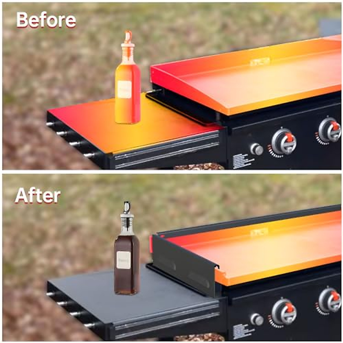 Wind Screen for Blackstone 17 Inch Griddle,Waterproof Wind Guards Blackstone Griddle Accessories,Compatible with Rear Grease Cup, Hood and Side Shelf