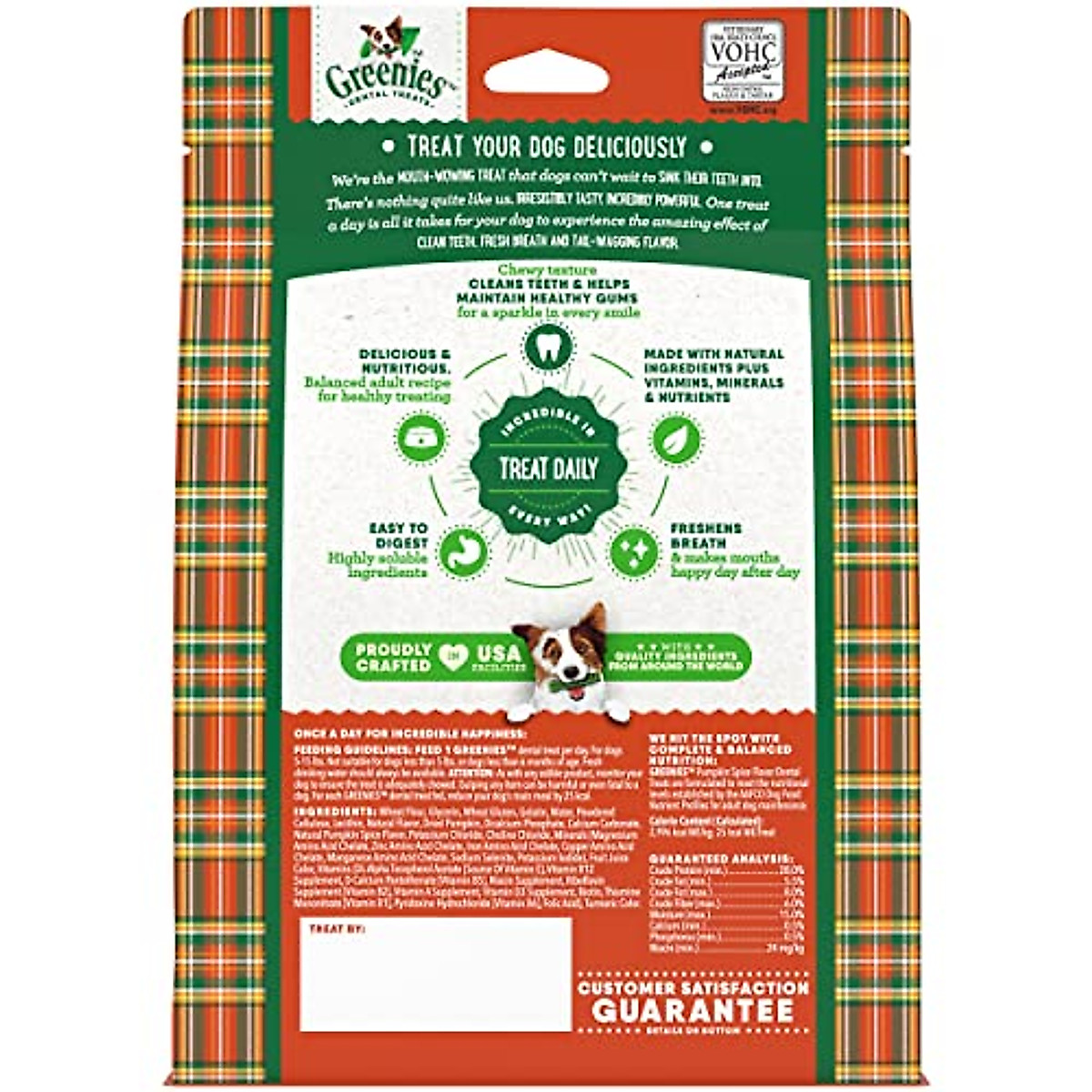 GREENIES Teenie Natural Dog Dental Care Chews Oral Health Dog Treats, Pumpkin Spice Flavor, 12 oz. (43 Treats)
