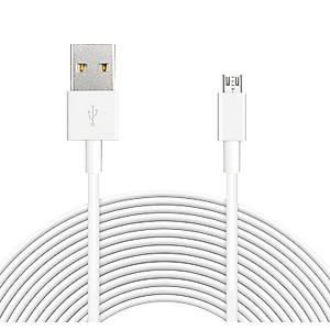 16.4ft 5M Power Extension Cable for Wyze Cam, YI Camera, Nest Cam, Blink, Netvue, Kasa Cam, Cloud Camera, Furbo Dog, Arlo Q, USB to Micro USB Extension Charging and Data Sync Cord