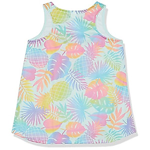 The Children's Place Girls' Sleeveless Tank Top and Shorts 2 Piece Pajama Set, Vacay Vibes